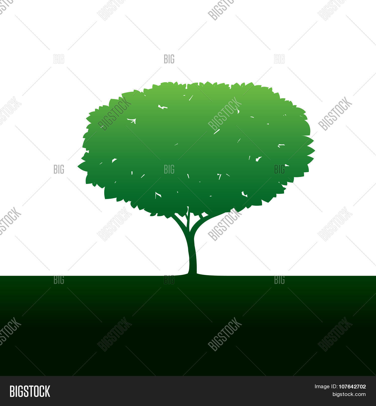 Green Tree. Vector Vector & Photo (Free Trial) | Bigstock