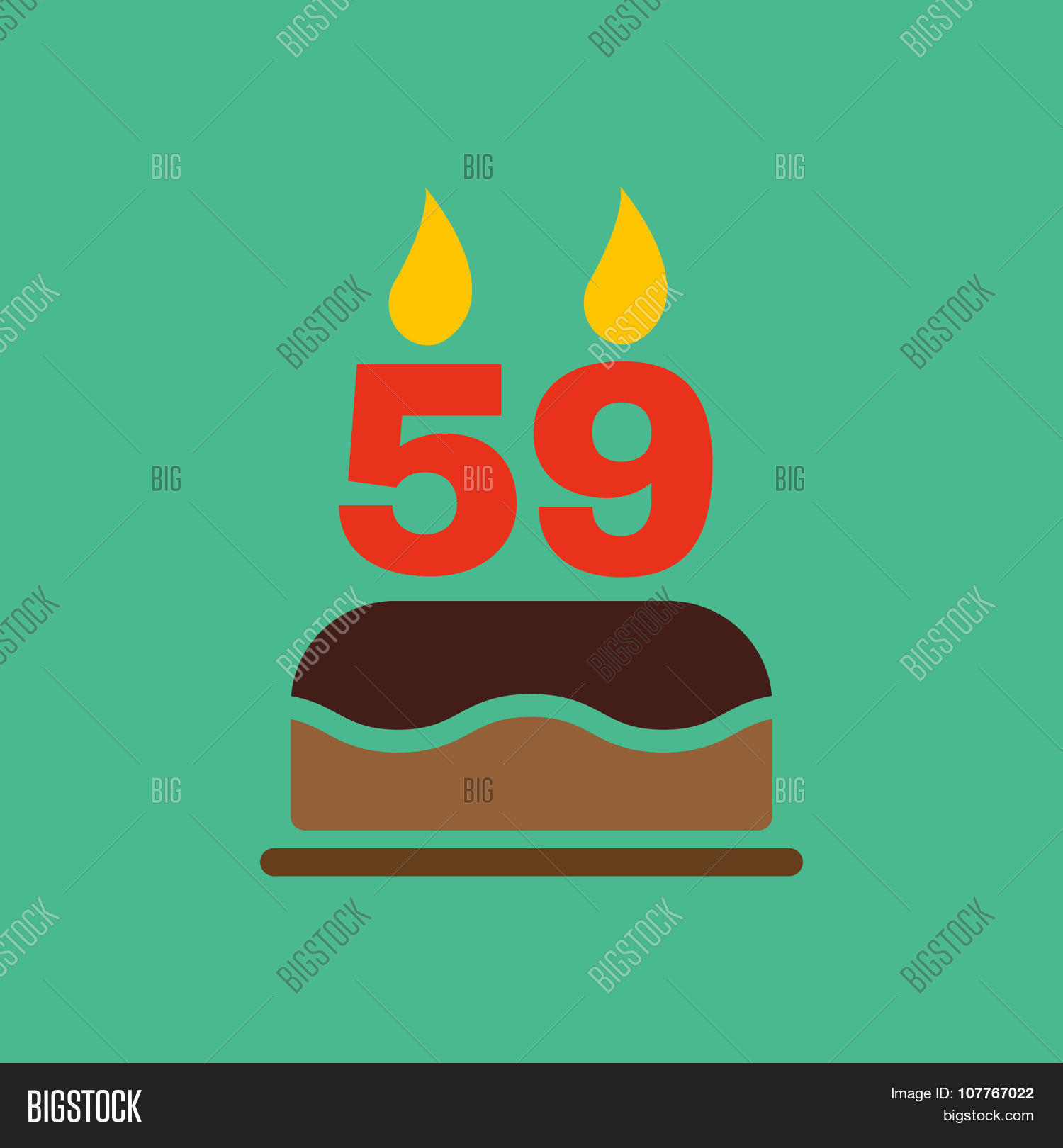 Birthday Cake Candles Vector & Photo (Free Trial) | Bigstock