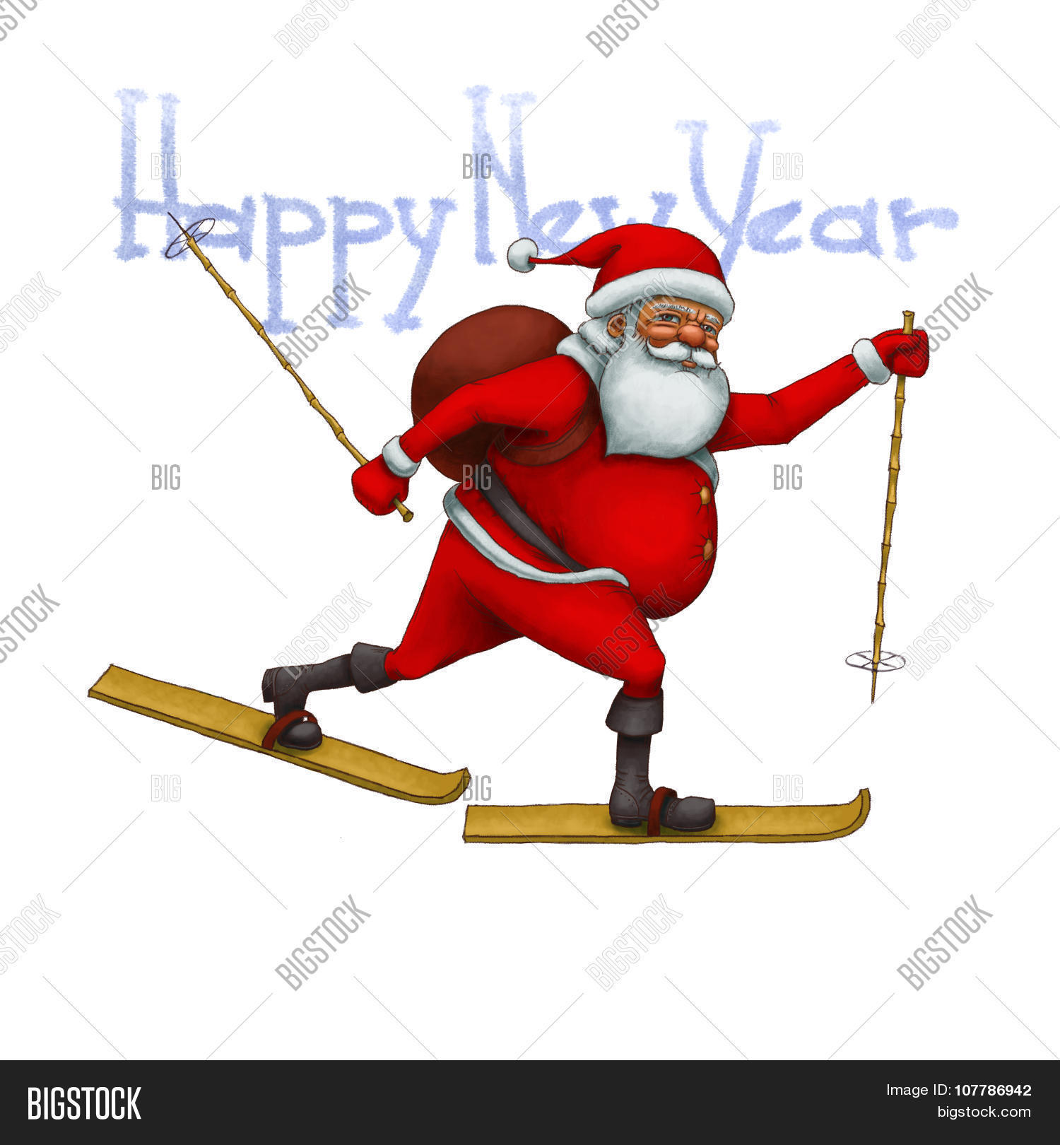 Santa Claus Hurry Image & Photo (Free Trial) | Bigstock