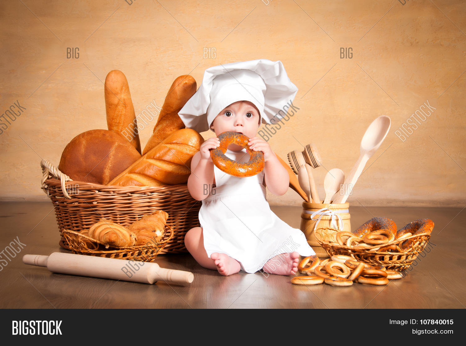 Little Cook. Small Kid Image & Photo (Free Trial) | Bigstock