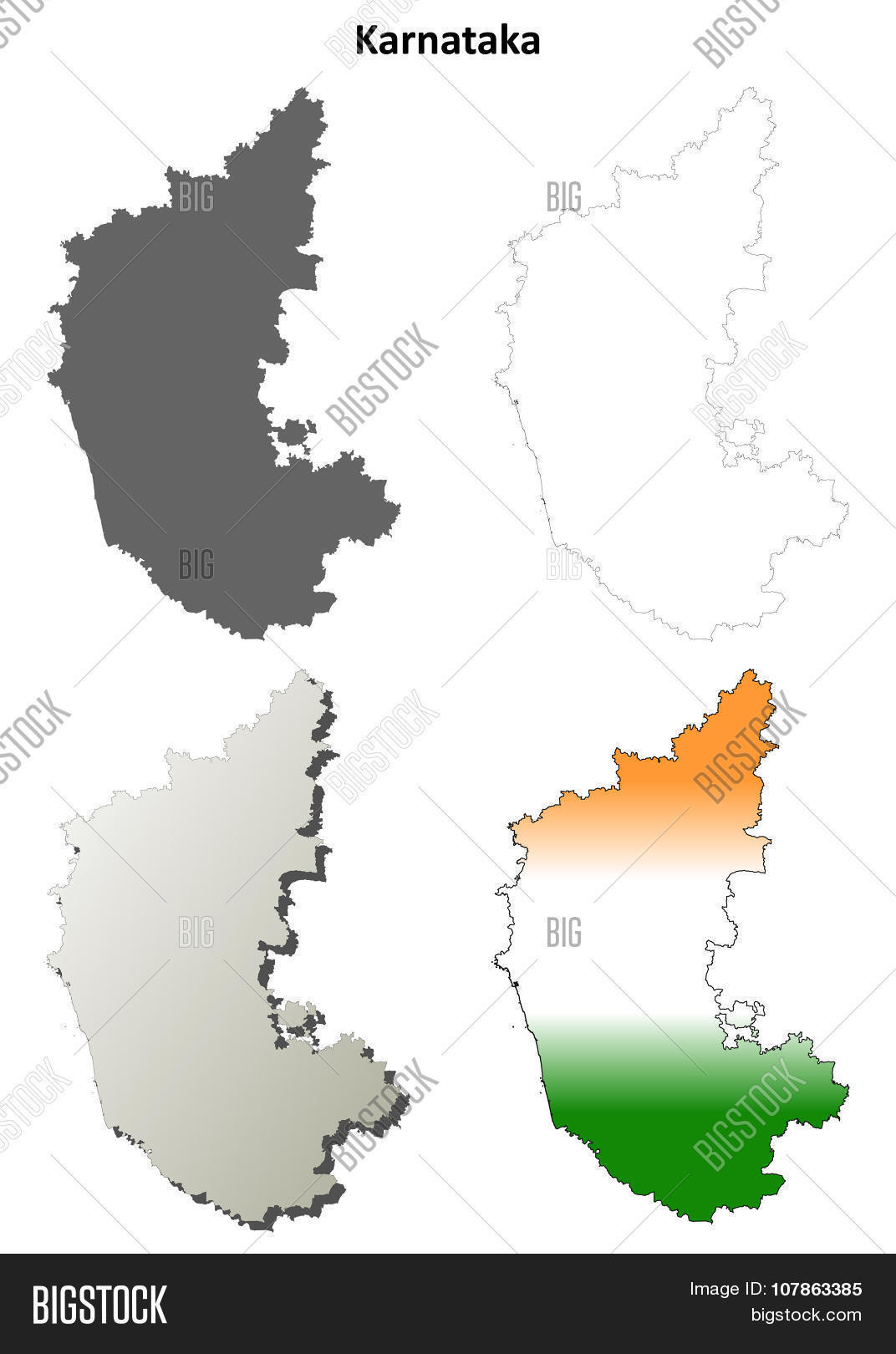 Karnataka Blank Vector & Photo (Free Trial) | Bigstock