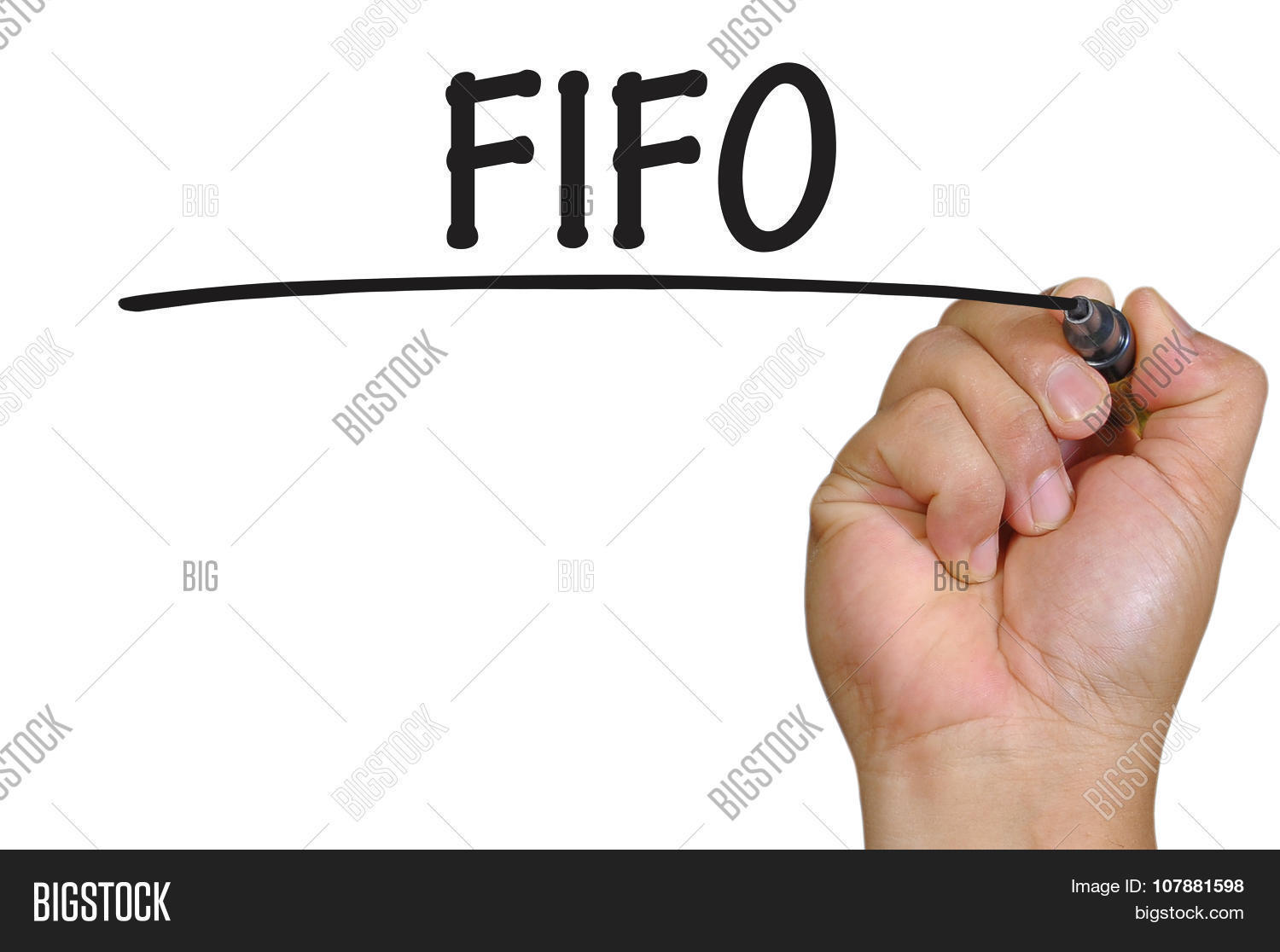 Hand Writing Fifo Over Image & Photo (Free Trial) | Bigstock