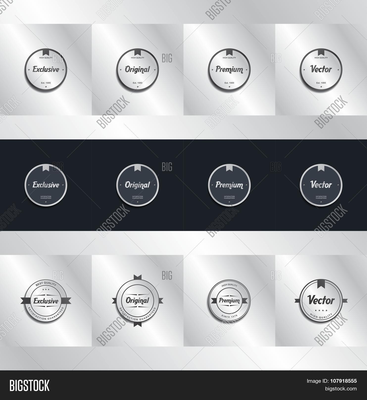 Label Sticker Set Vector & Photo (Free Trial) | Bigstock