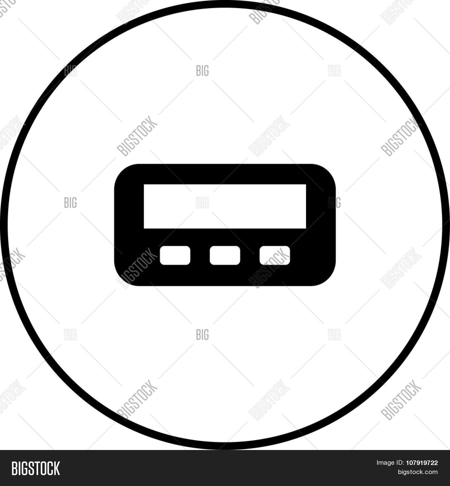 Pager Symbol Vector & Photo (Free Trial) | Bigstock