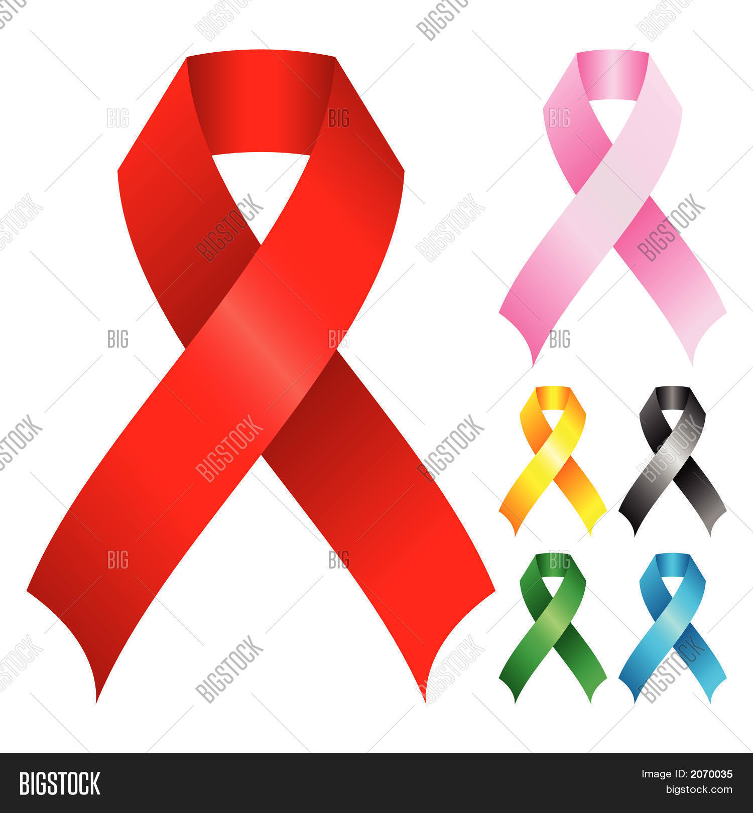 Support Ribbons Vector & Photo (Free Trial) | Bigstock
