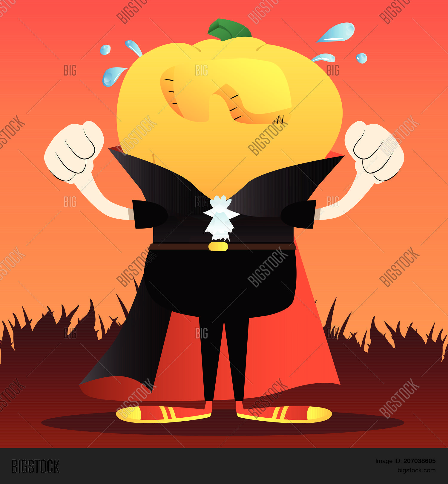 Sad Crying Jack O' Vector & Photo (Free Trial) | Bigstock