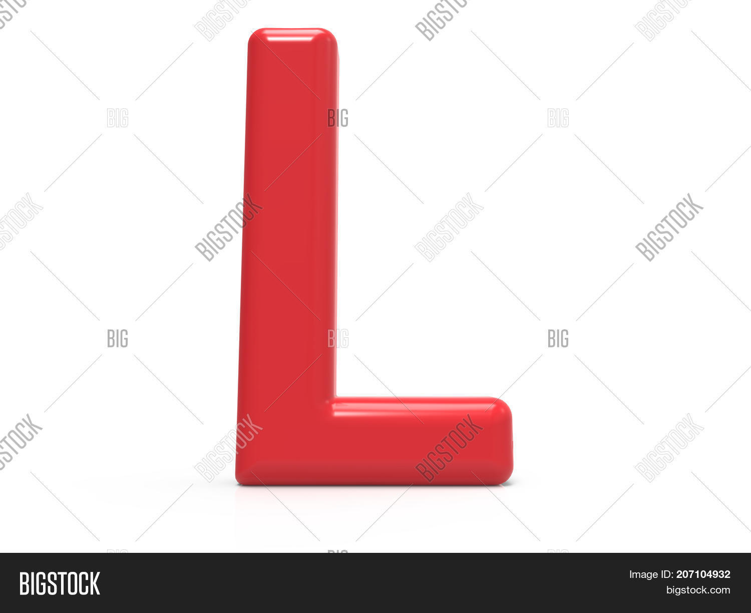 Red Letter L Image & Photo (Free Trial) | Bigstock