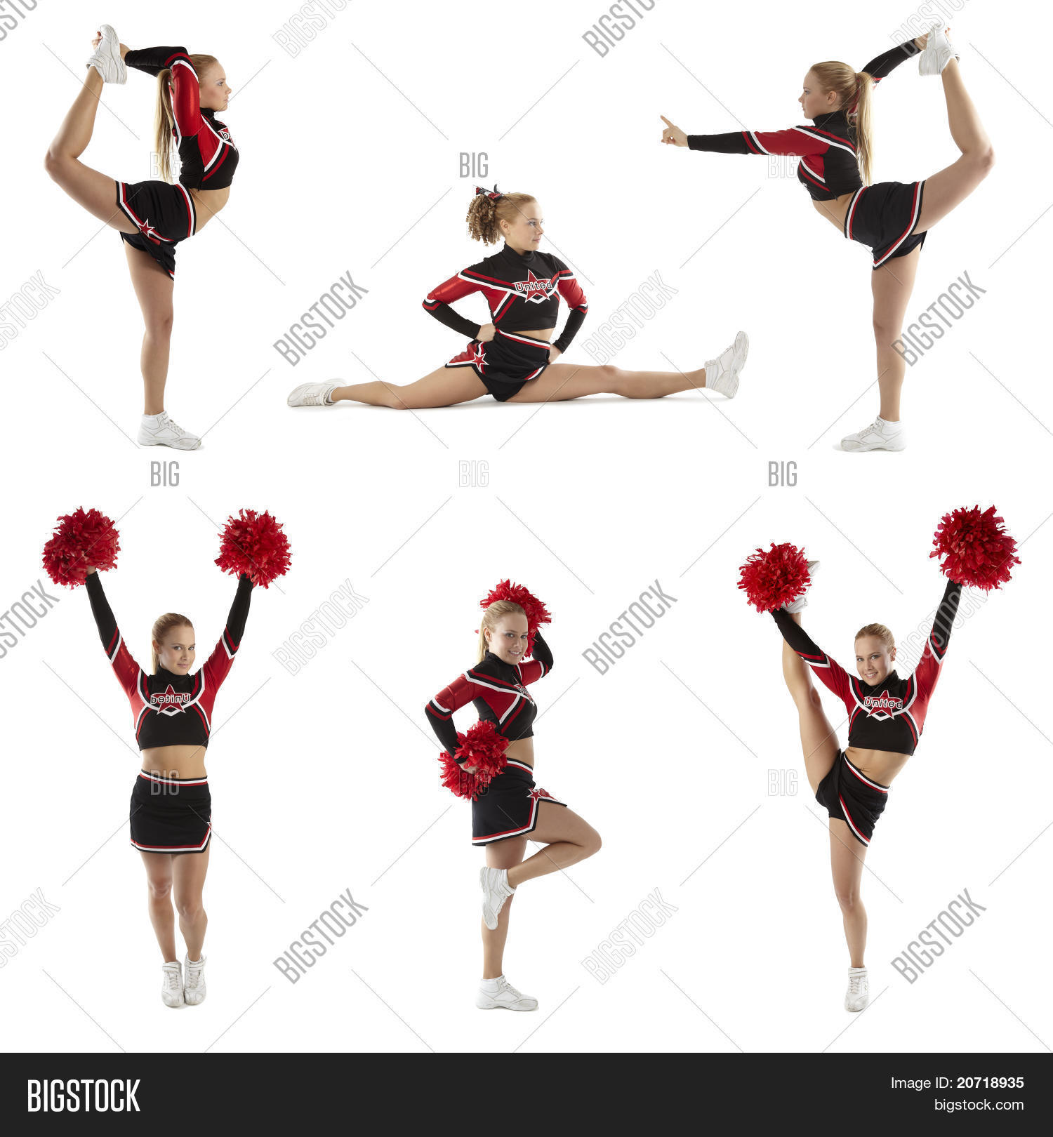 Cheerleading Poses Image & Photo | Bigstock