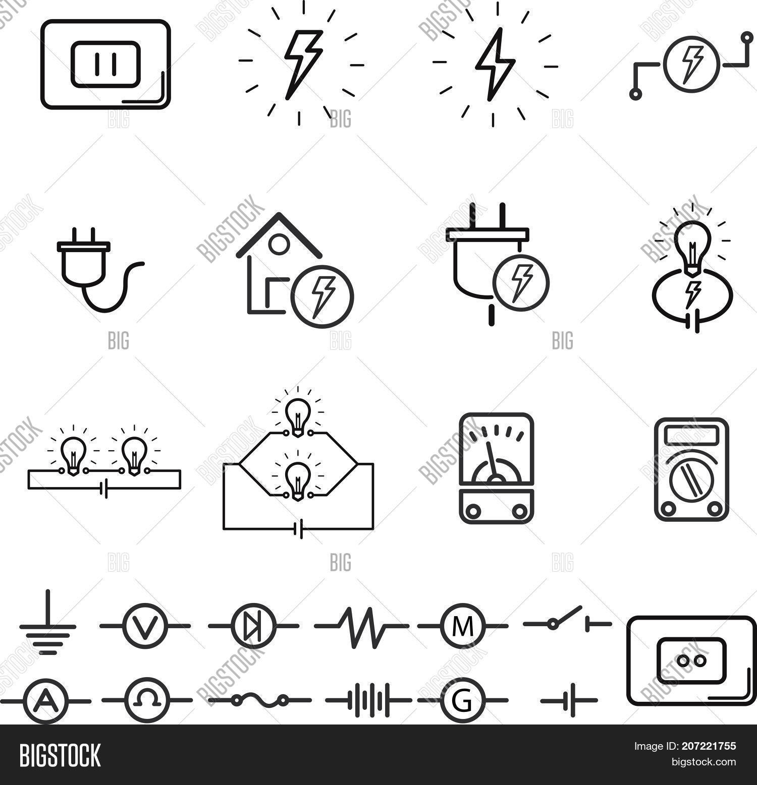 Electrical Signs Vector & Photo (Free Trial) | Bigstock