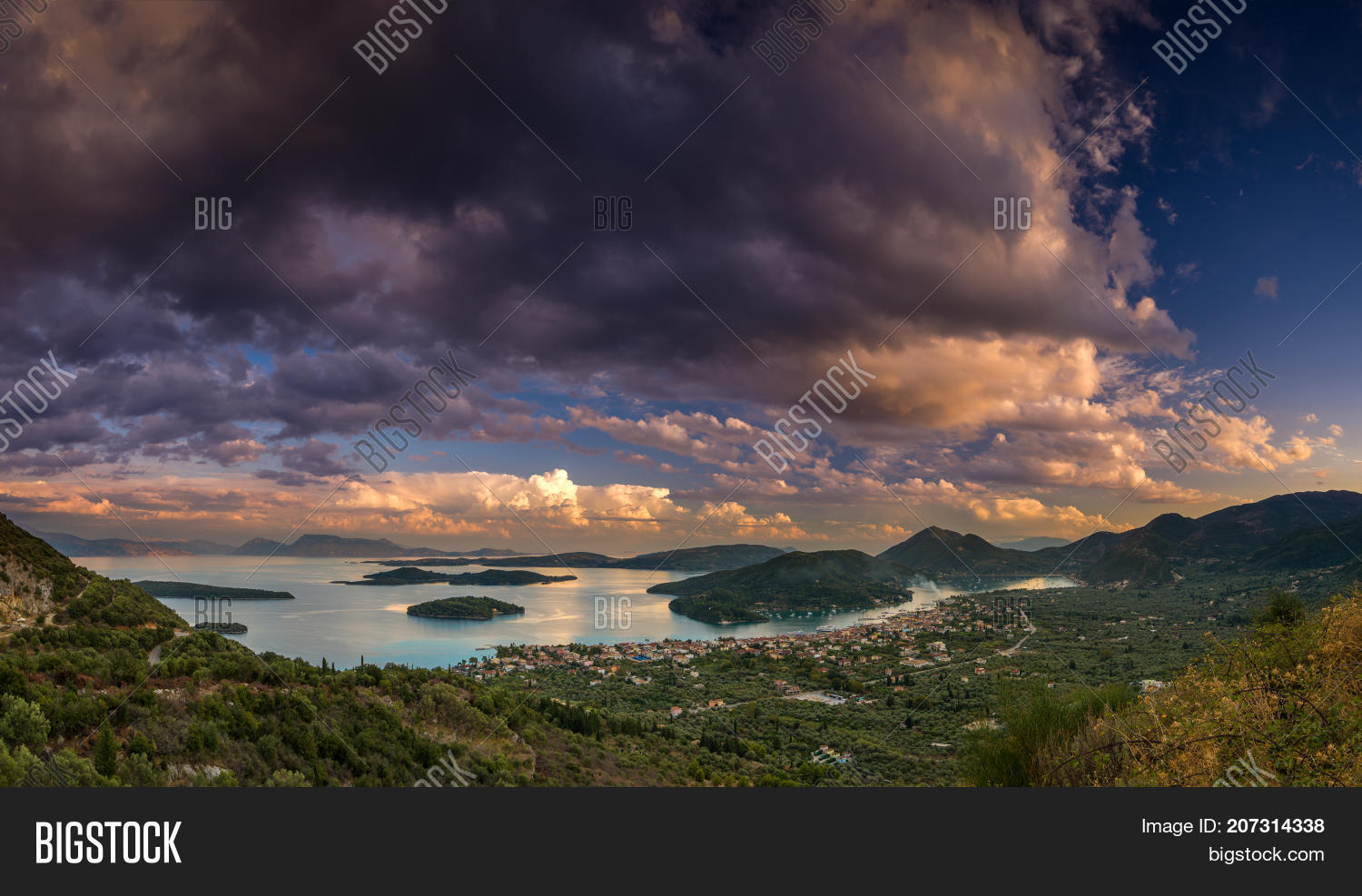 Sunset Lefkas Island Image & Photo (Free Trial) | Bigstock