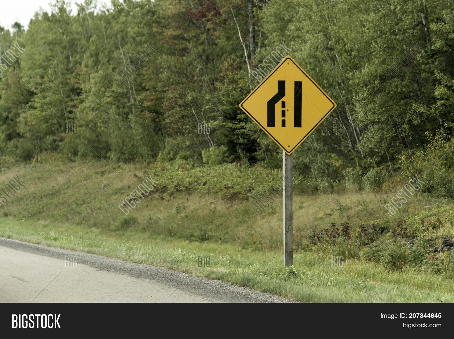 Narrow Road Sign Post Image & Photo (Free Trial) | Bigstock