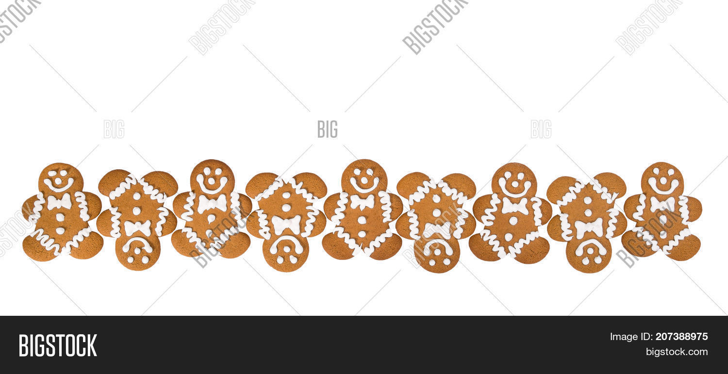 Row Gingerbread Men Image & Photo (Free Trial) | Bigstock