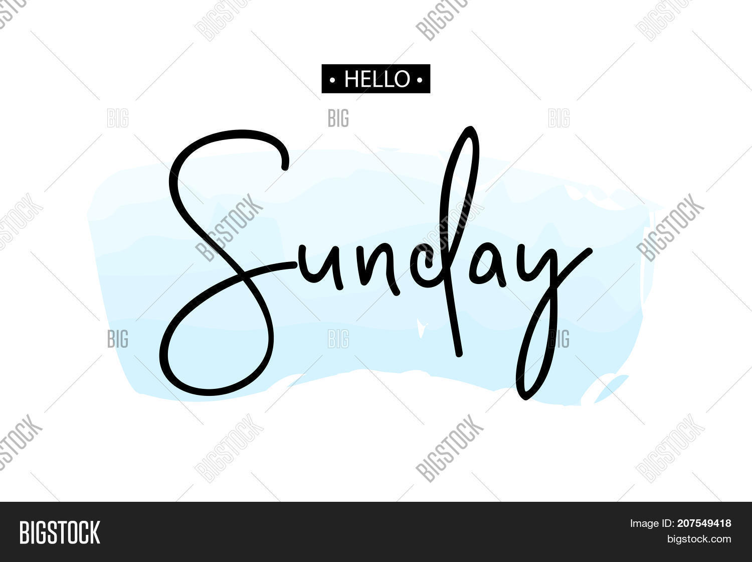 Hello Sunday. Vector & Photo (Free Trial) | Bigstock