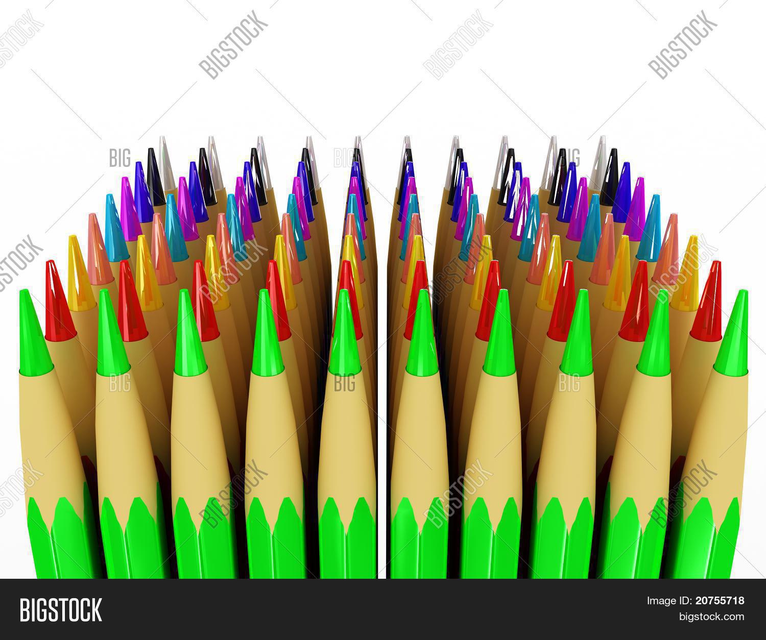 Several Rows Colored Image & Photo (Free Trial) | Bigstock