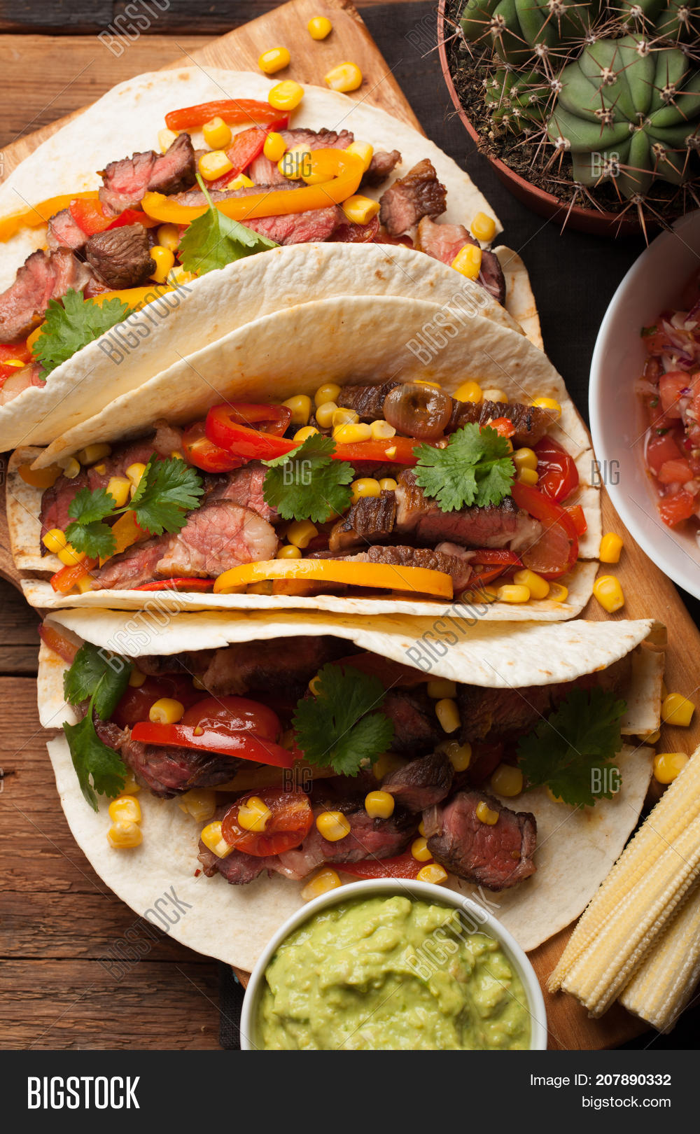 Three Mexican Tacos Image & Photo (Free Trial) | Bigstock