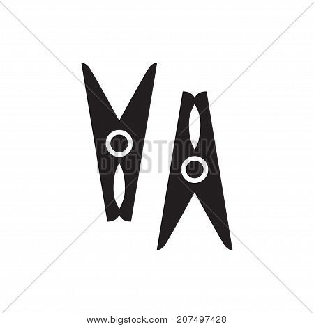 Clothes Peg Icon Vector & Photo (Free Trial) | Bigstock