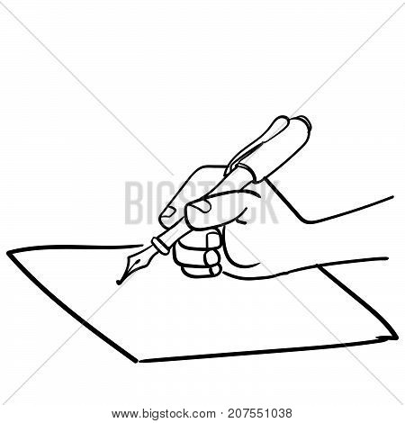 Cartoon Hand Writing Vector & Photo (Free Trial) | Bigstock