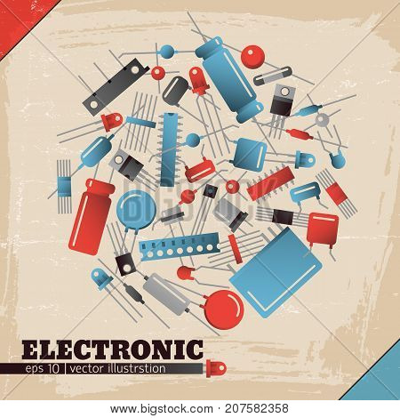 Colorful Transistors Vector & Photo (Free Trial) | Bigstock