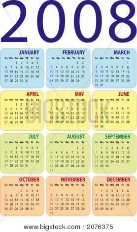 Calendar 2008 Image & Photo (Free Trial) | Bigstock