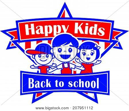 Happy Kids Back Vector & Photo (Free Trial) | Bigstock