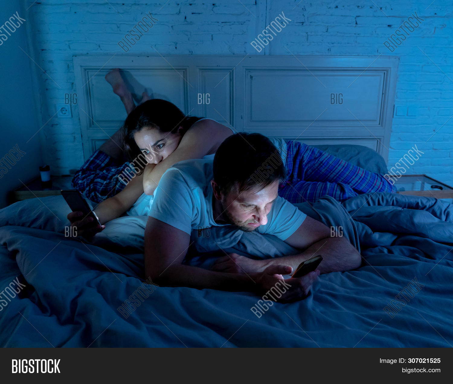Bored Couple Bed Image & Photo (Free Trial) | Bigstock
