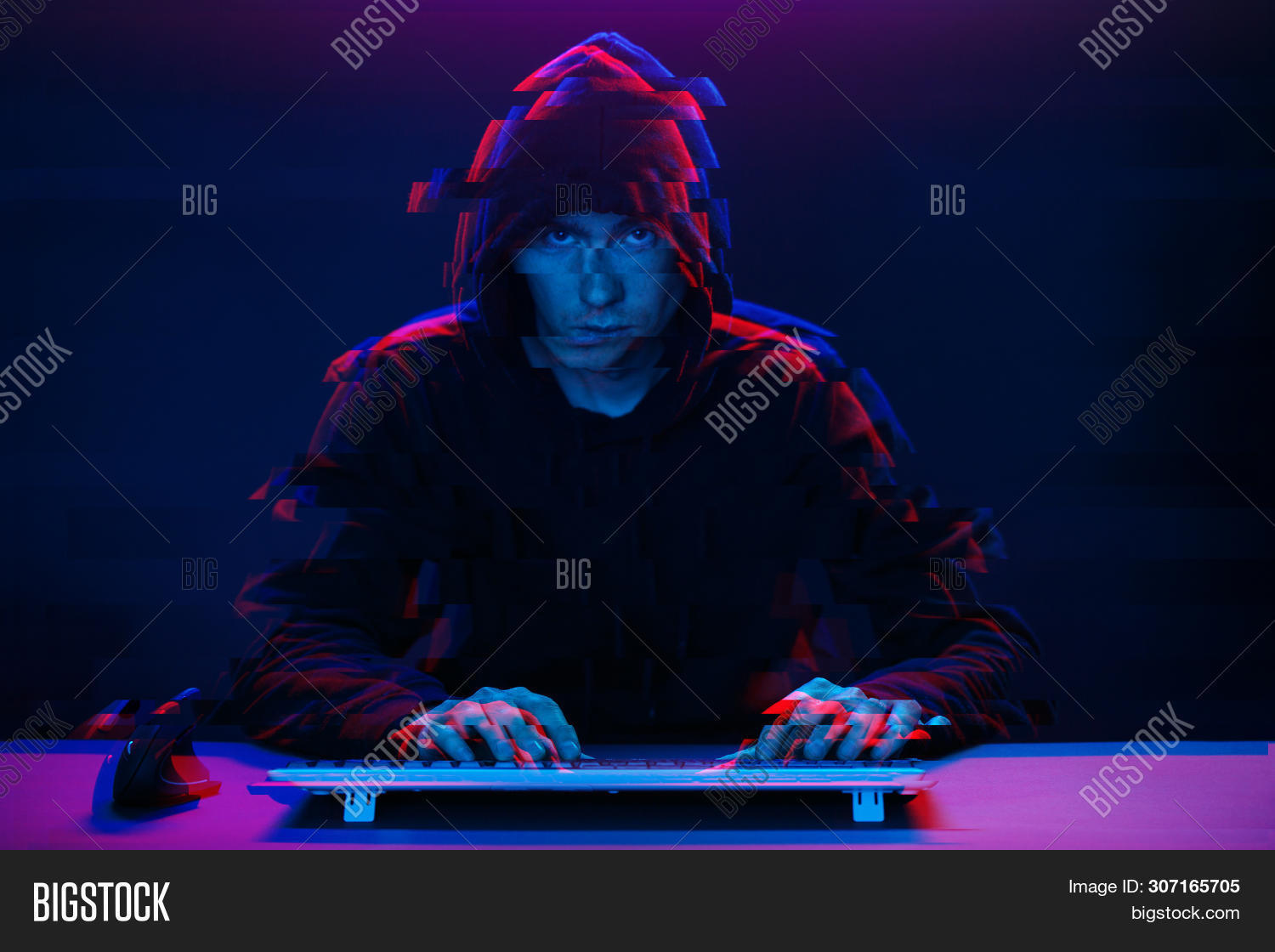 Hacker Hood Working Image & Photo (Free Trial) | Bigstock