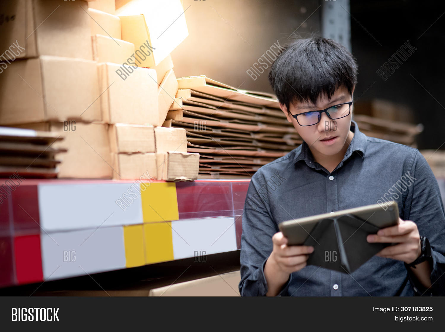 Young Asian Man Worker Image & Photo (Free Trial) | Bigstock