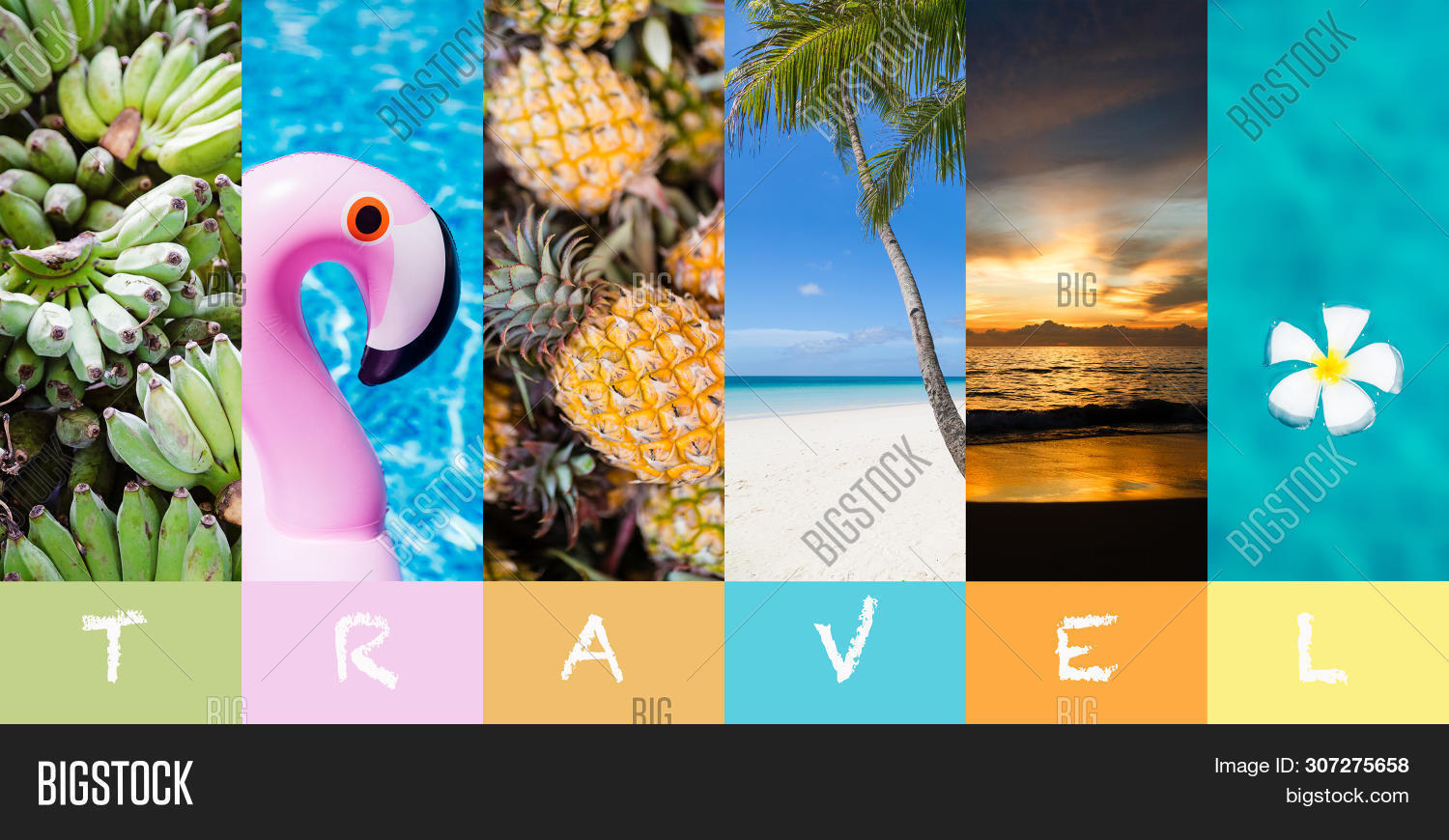 Collage Beach Summer Image & Photo (Free Trial) | Bigstock