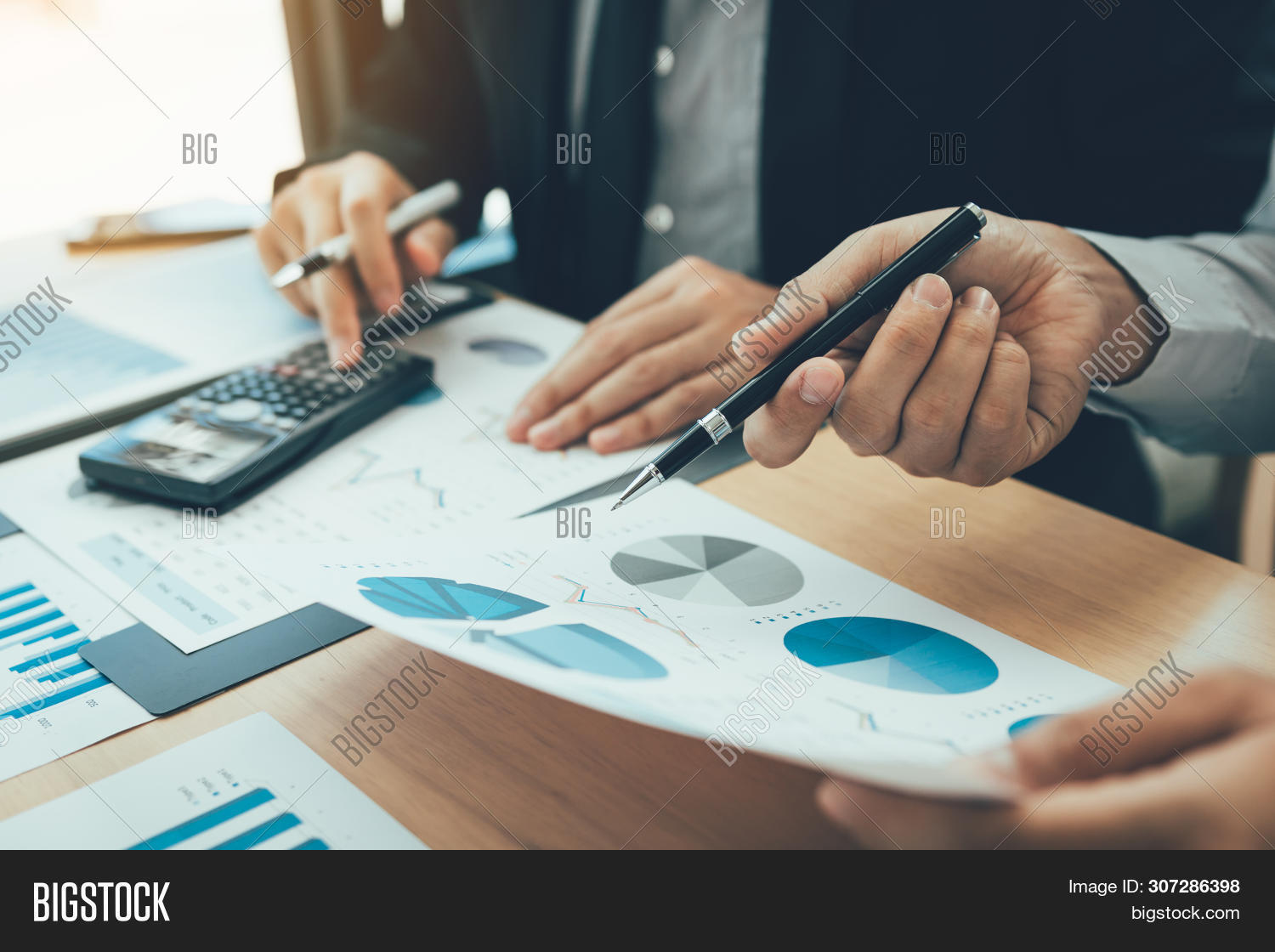 Manager Calculates Image & Photo (Free Trial) | Bigstock