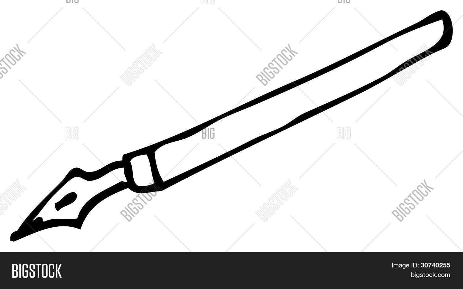 Cartoon Ink Pen Image & Photo (Free Trial) | Bigstock