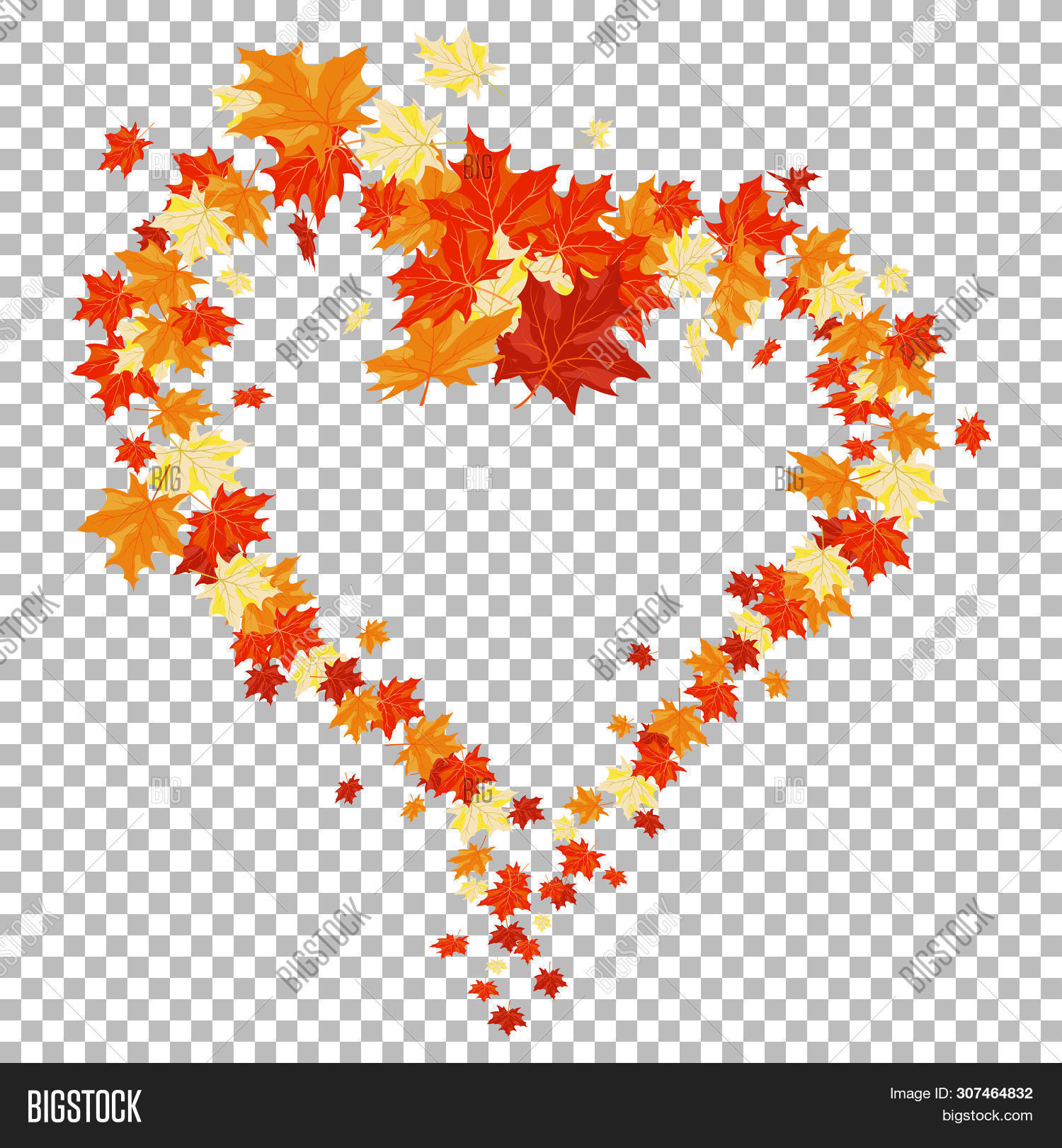 Falling Maple Leaves Vector & Photo (Free Trial) | Bigstock