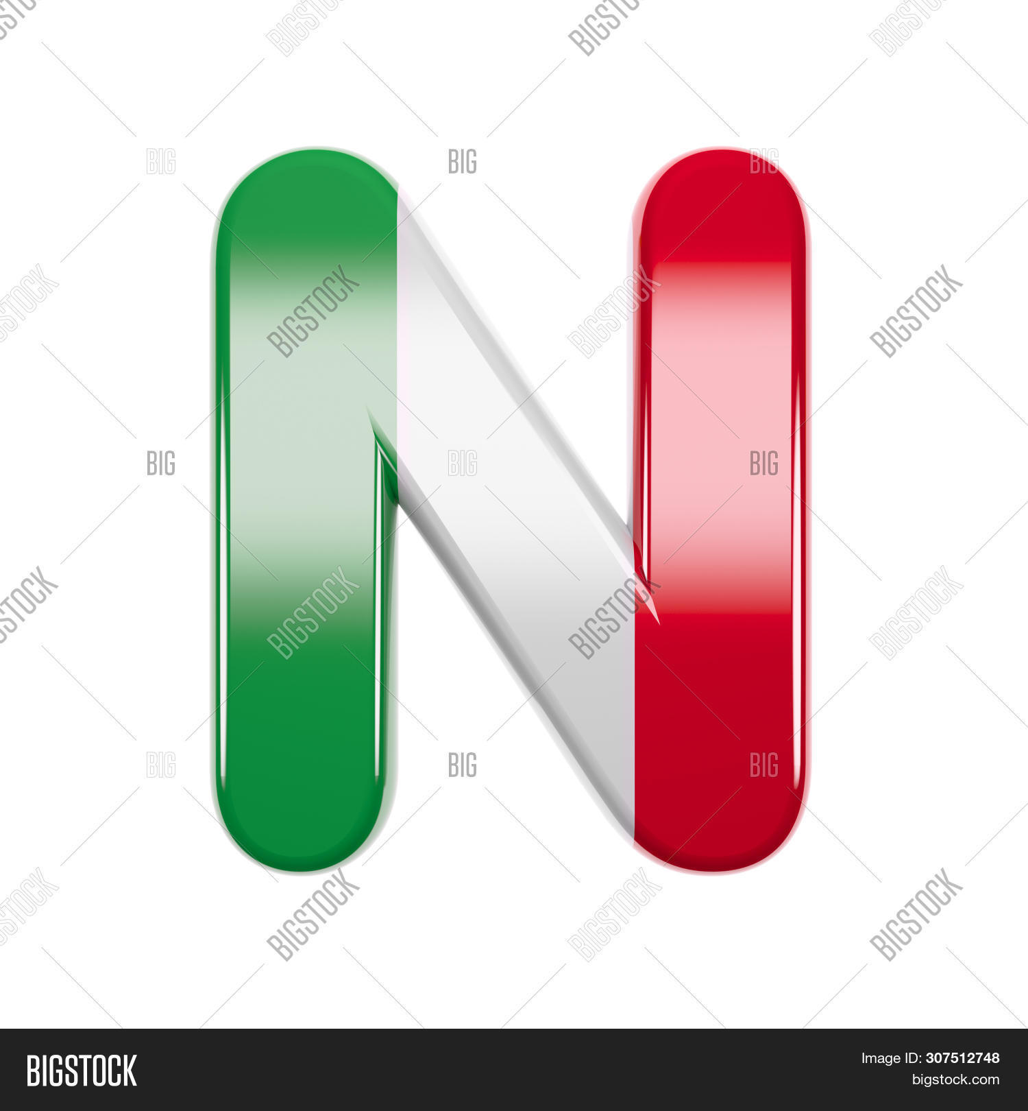Italian Letter N - Image & Photo (Free Trial) | Bigstock