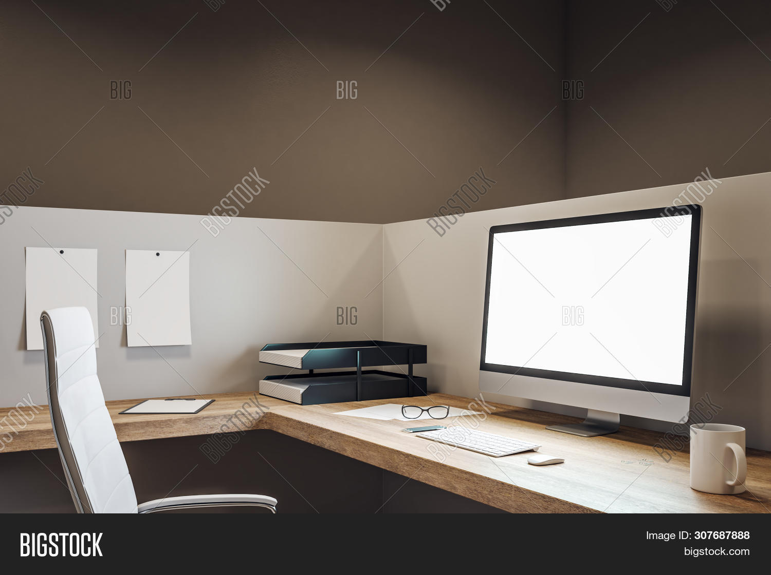 Clean Office Empty Image & Photo (Free Trial) | Bigstock