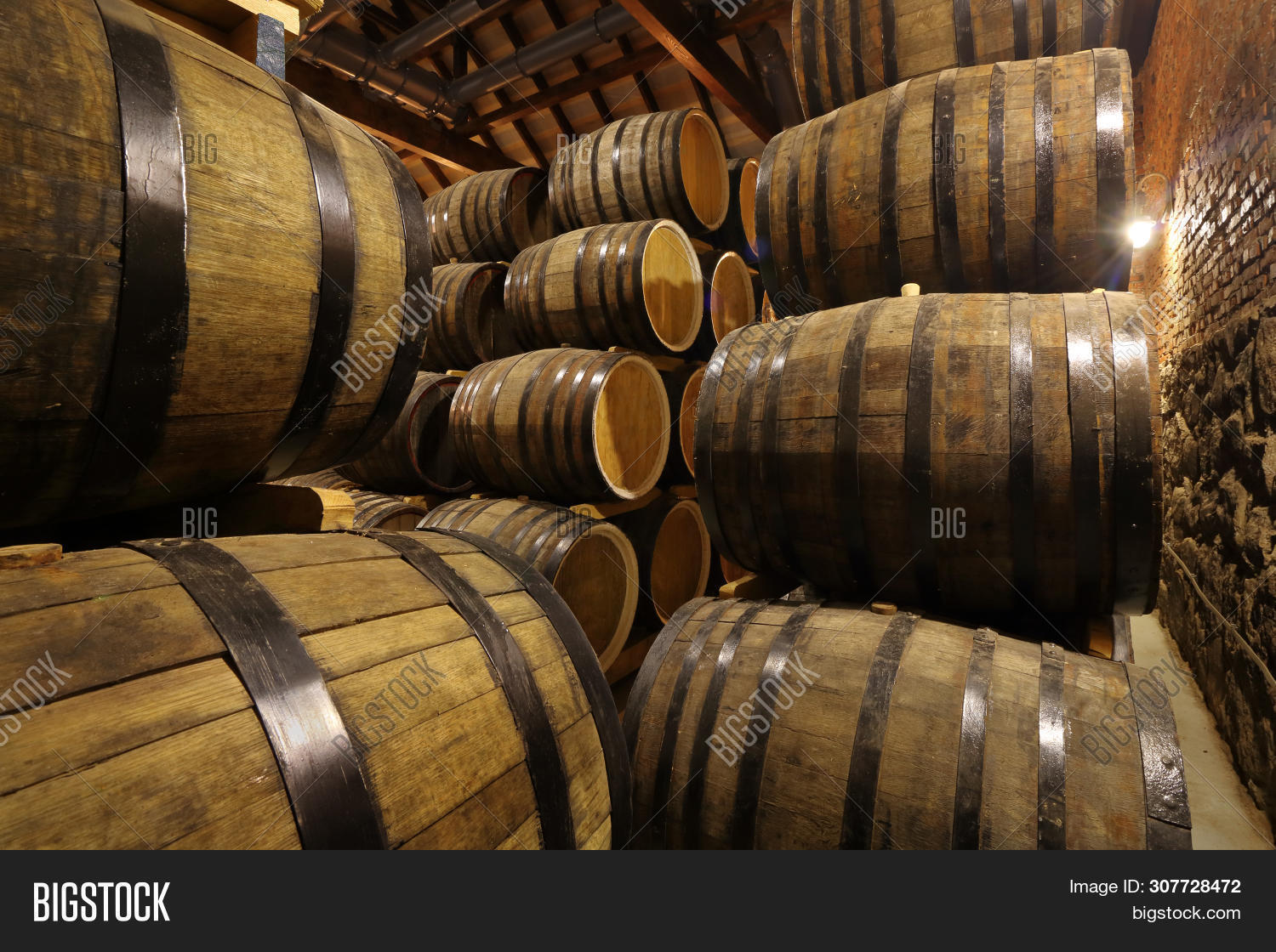 Rows Alcohol Barrels Image & Photo (Free Trial) | Bigstock