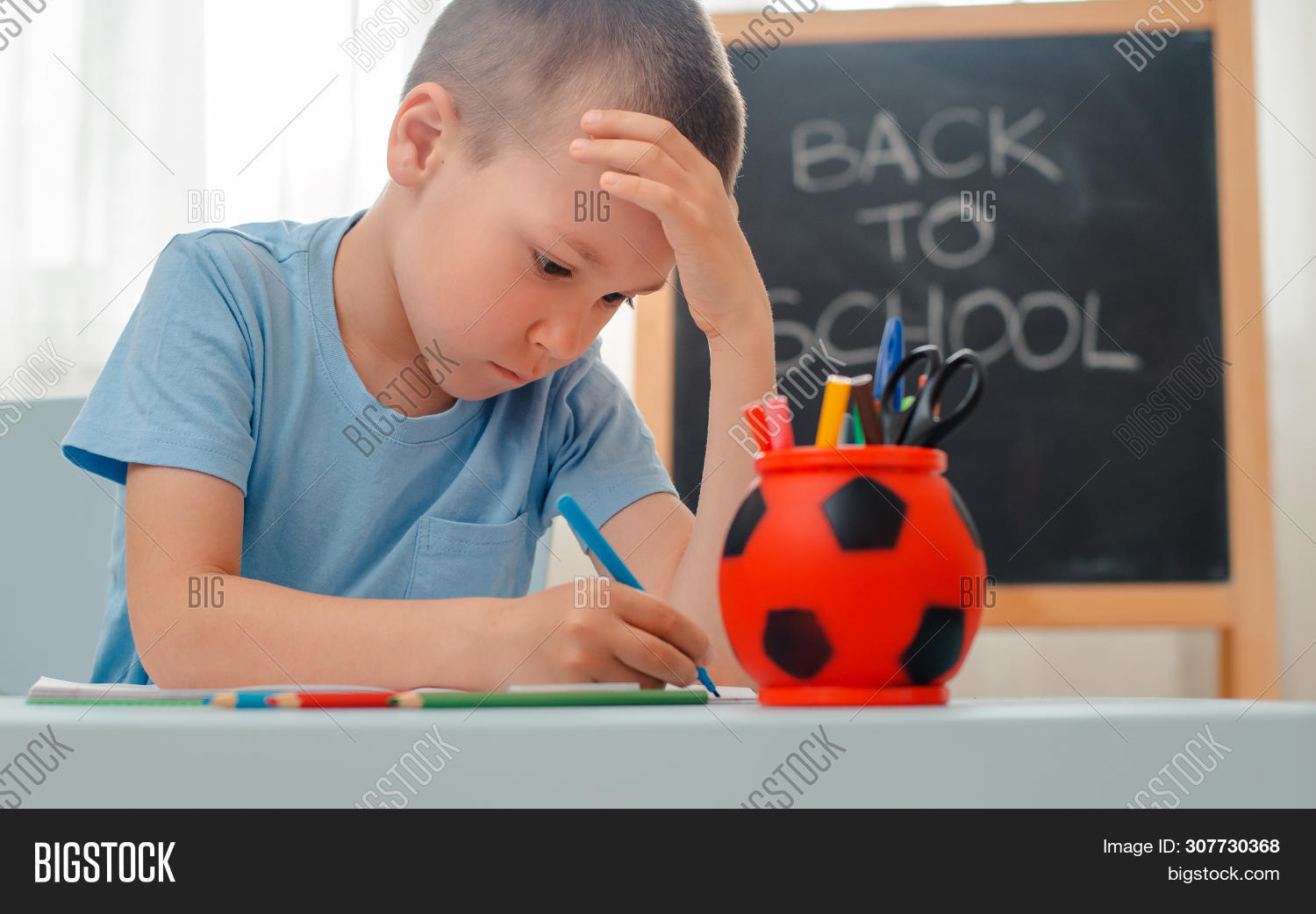 School Boy Sitting Image & Photo (Free Trial) | Bigstock