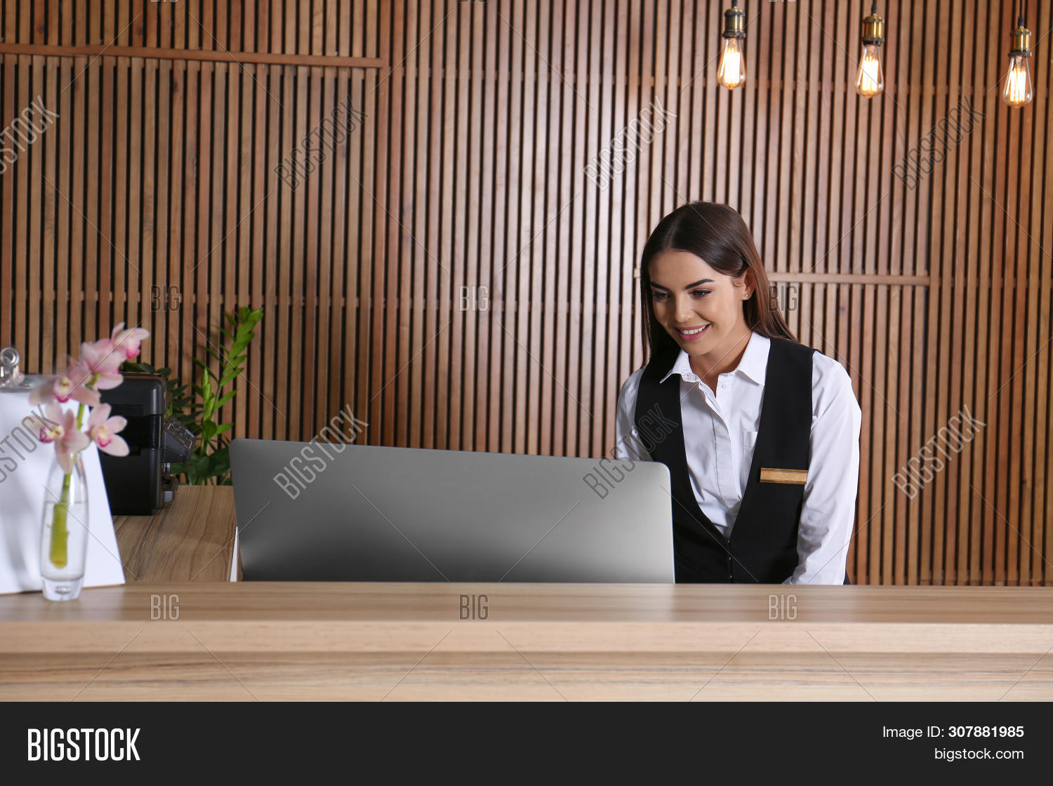 Portrait Receptionist Image & Photo (Free Trial) | Bigstock