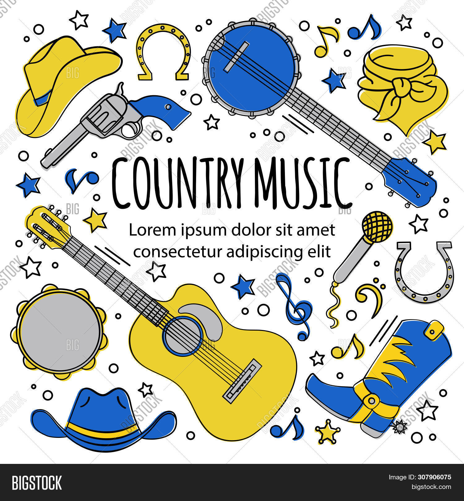 Country Music Vector & Photo (Free Trial) | Bigstock