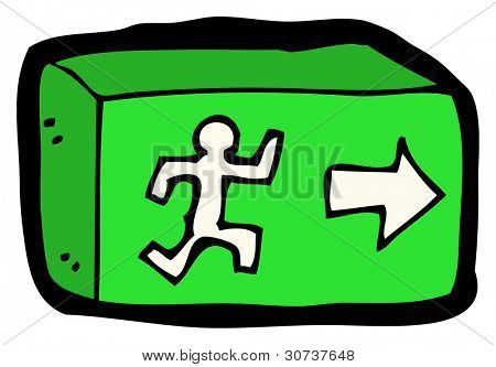 Cartoon Exit Sign Image & Photo (Free Trial) | Bigstock