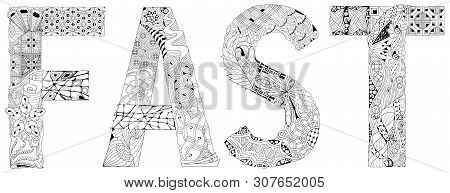 Word Fast Coloring. Vector & Photo (Free Trial) | Bigstock