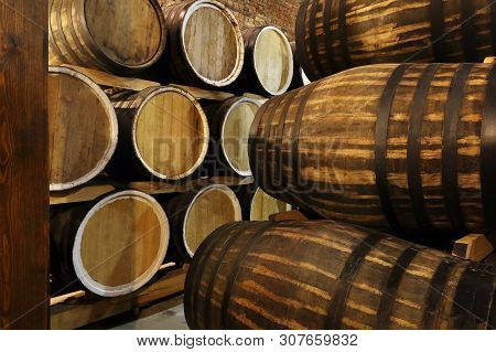 Rows Alcoholic Barrels Image & Photo (Free Trial) | Bigstock