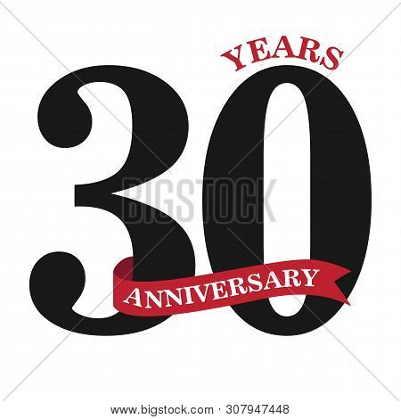 30 Years Anniversary Vector & Photo (Free Trial) | Bigstock