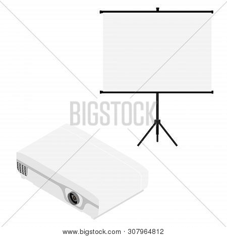 Projector Screen Vector & Photo (Free Trial) | Bigstock