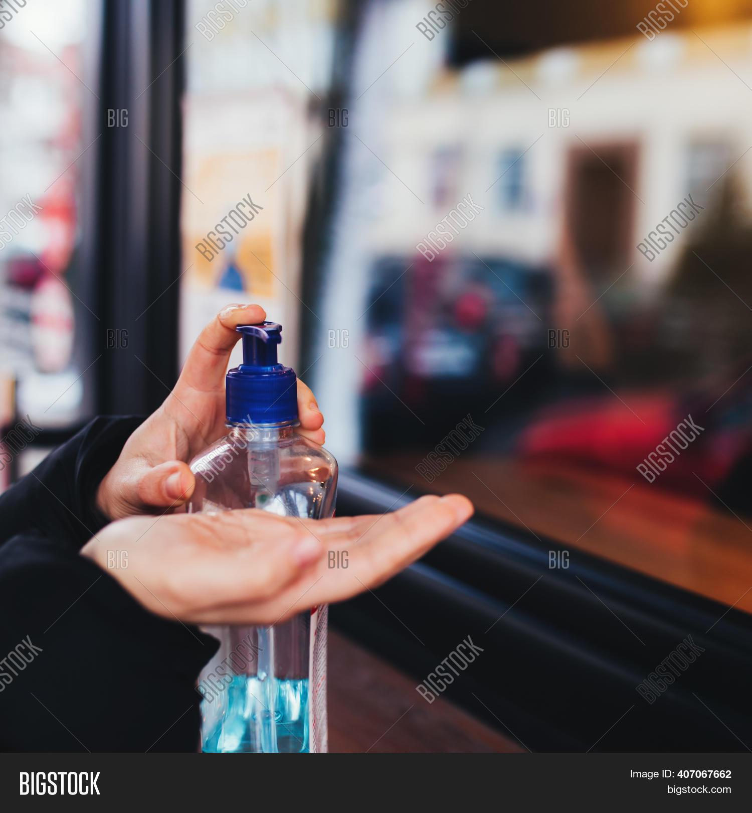 Using Sanitizer Before Image & Photo (Free Trial) | Bigstock