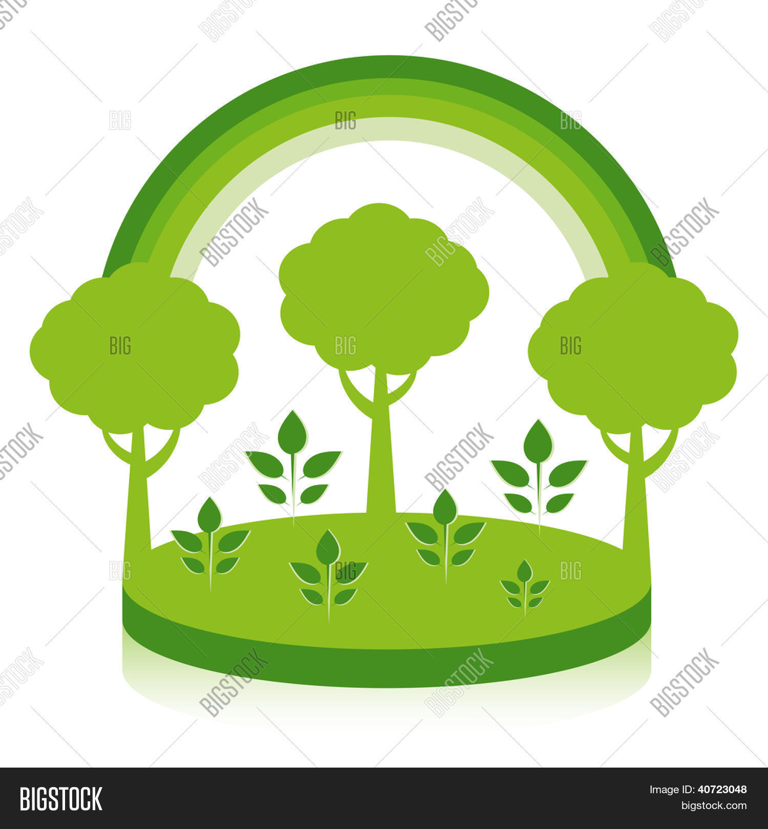 Reforestation Design Vector & Photo (Free Trial) | Bigstock