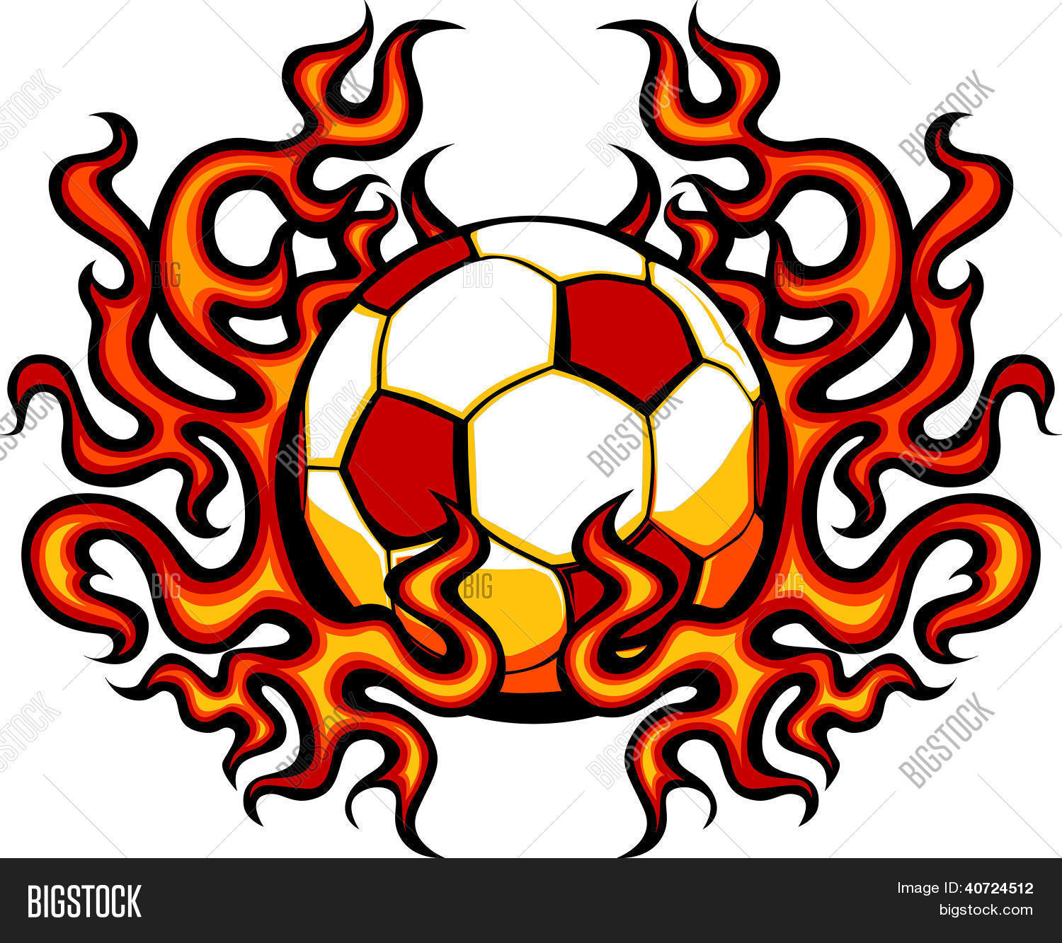 Soccer Template Vector & Photo (Free Trial) | Bigstock