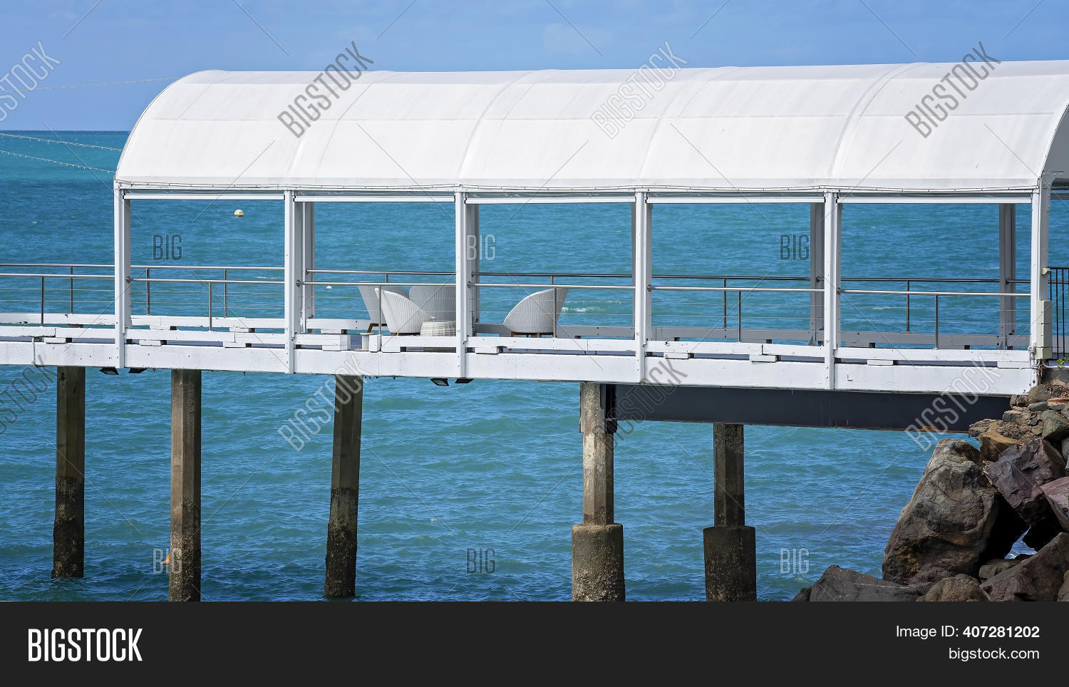 Covered Jetty White Image & Photo (Free Trial) | Bigstock