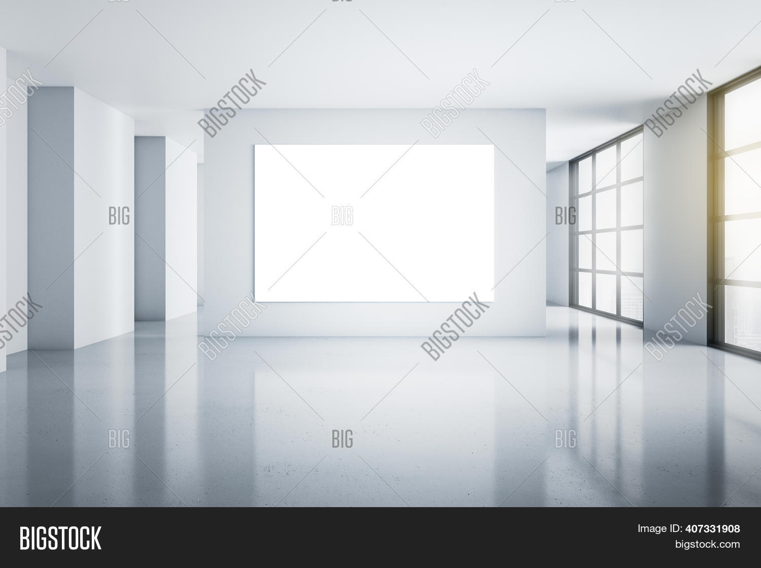 Big Blank White Poster Image & Photo (Free Trial) | Bigstock