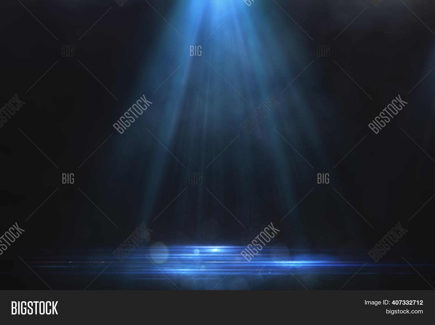 Blue Spotlight Image & Photo (Free Trial) | Bigstock