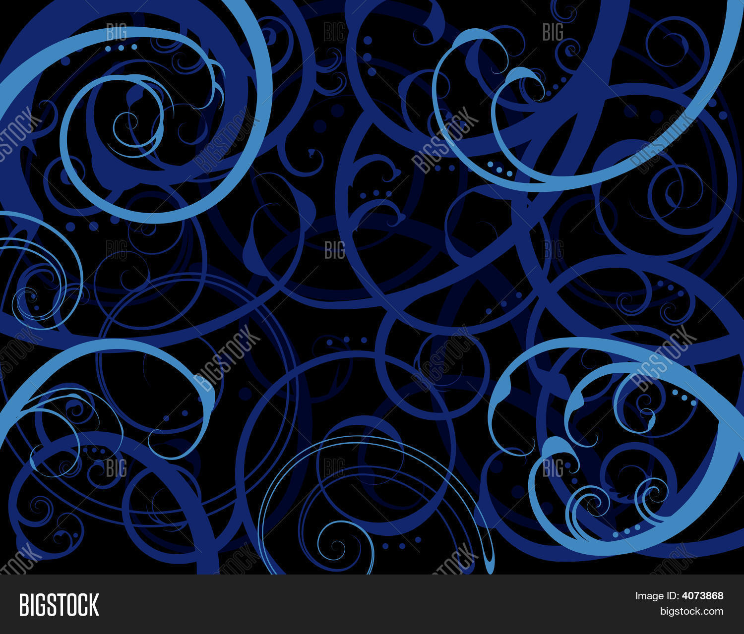 Blue Swirls Vector & Photo (Free Trial) | Bigstock