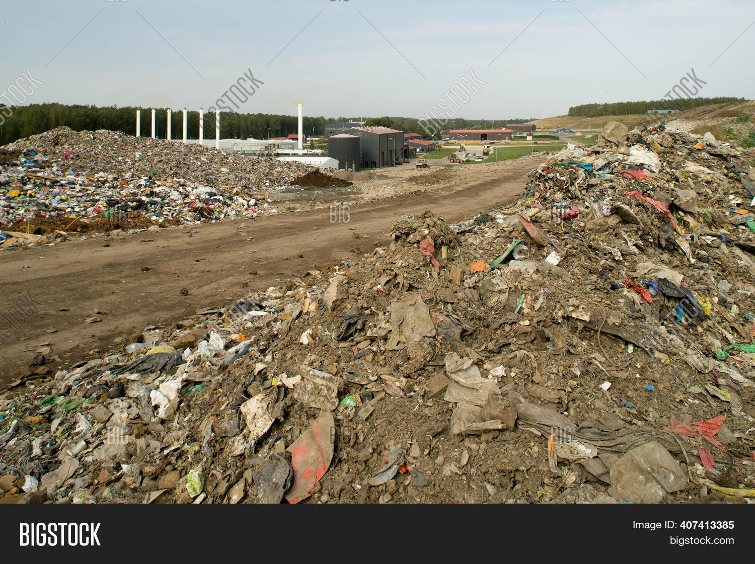 Huge Landfill Big City Image & Photo (Free Trial) | Bigstock